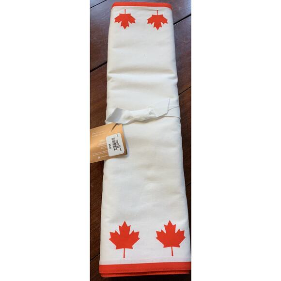 Pottery Barn | Other | Pottery Barn Table Runner Canada Day White Red ...